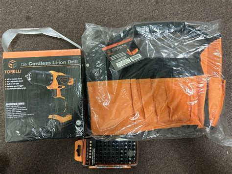 Torelli Tools 12v Cordless Li Ion Drill 3 8 Drive 67 Pc Bit Set And Tool Bag Ebay
