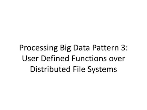 Ppt An Introduction To Data Intensive Computing Chapter 3 Processing