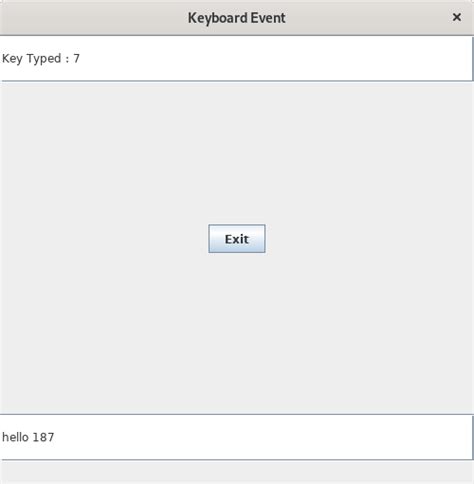 Java Program To Handle Keyboardevent Sanfoundry