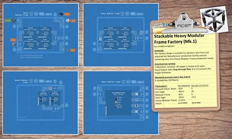 Stackable Heavy Modular Frame Factory Floor Plan Mk 1 R Satisfactorygame