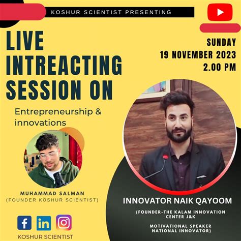 Koshur Scientist On Linkedin Be Ready This Sunday 🎙️