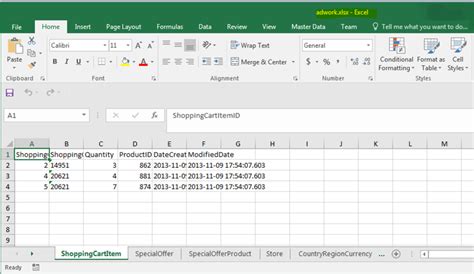 export sql server tables to excel