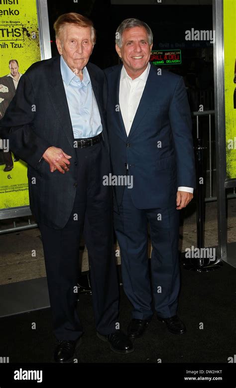 Sumner Redstone Leslie Moonves Seven Psychopaths Los Angeles