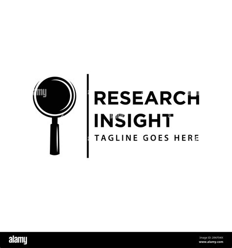 Research Insight Logo Icon Vector Template Research Logo With Simple
