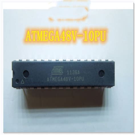 直插 Atmega48v 10pu Avr單片機 Dip 28 8位微控制器 4k閃存 芯片 蝦皮購物