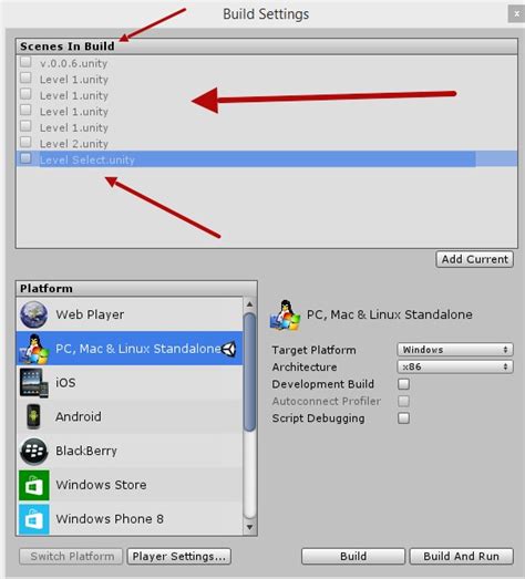 разработка игр Как удалить старые сцены из билда Unity Stack