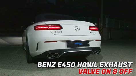벤츠 C238 E450 카브리올레 드라이빙 사운드 증폭 향상 Howling 가변배기 중통엔드 풀배기타입 머플러튜닝 퍼포먼스 배기음 Youtube