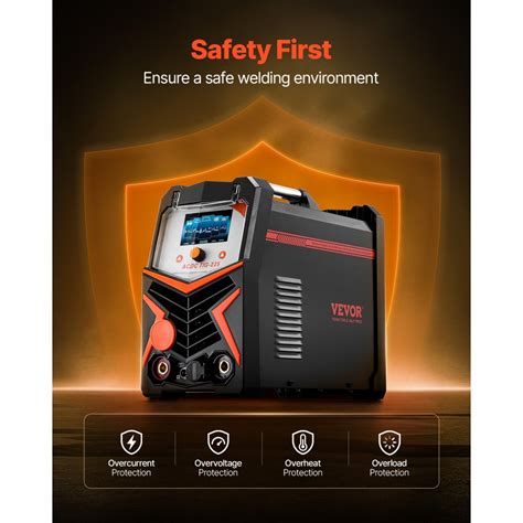 Vevor Tig Welding Aluminium Ac Or Dc 6 In 1 Igbt Inverter