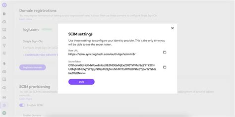 Sync Scim Configuration