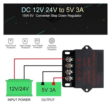 Dc Converter Voltage Reducer Regulator Step Down Buck Converter Power