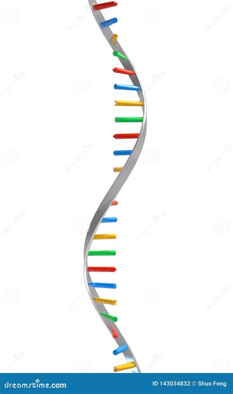 Dna Molecules Structure Of The Genetic Code 3d Rendering Conceptual