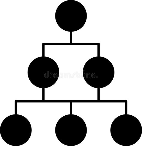 Flowchart Hierarchy Vector Icons Org Chart Organizational Flow