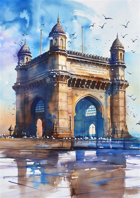 Gateway Of India Architecture Digital Download Print Ai India Wall