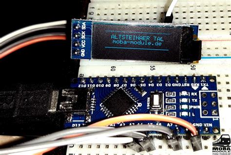 Tutorial Arduino Oled Display Ssd1306 Moba Module Modellbahn Module Diorama Lasercut