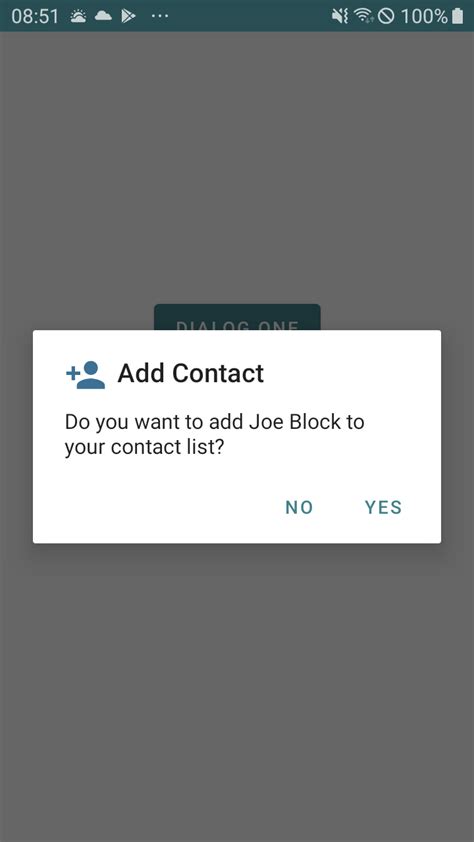 Android Alert Dialog Demonstrating View Binding