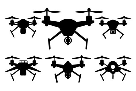 Drone Silhouette Svg Drone Svg Set Graphic By Cuttinglab · Creative Fabrica