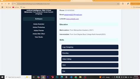 Syed Owais On Linkedin Giaic Hackathon Webdevelopment Typescript Html Css Resumebuilder…