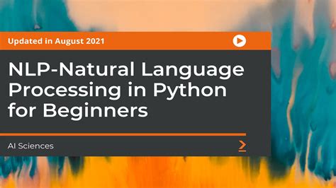 Natural Language Processing In Python For Beginners Catálogo