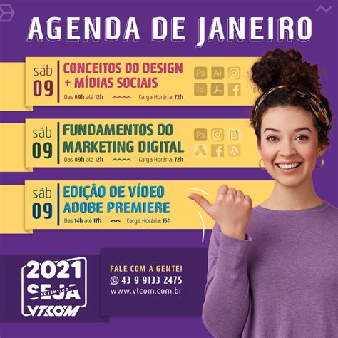 Agenda De Cursos On Behance