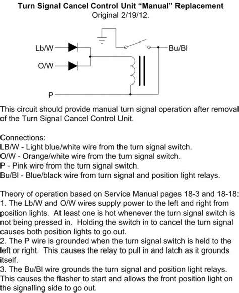 two different self canceling turn signal control module bypass designs