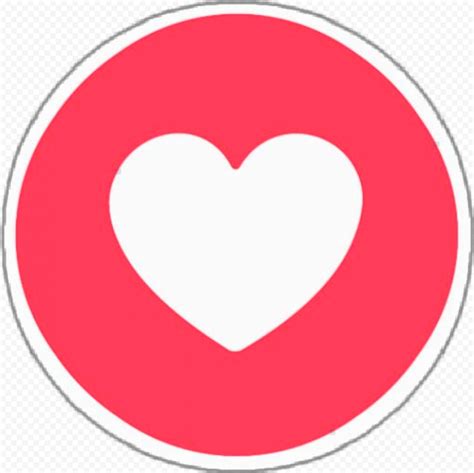 Round Facebook Like Heart Love Icon React Citypng