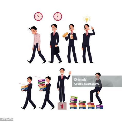 비즈니스 상황작업 아이디어 창출 점심 성공 경력 사다리로 이동 기업 비즈니스에 대한 스톡 벡터 아트 및 기타 이미지 기업 비즈니스 기업 재무와 산업 기진맥진 Istock