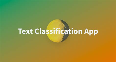 Text Classification App A Hugging Face Space By Bigmike