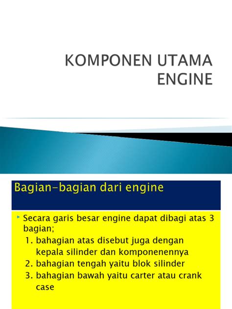 Komponen Utama Engine Pdf