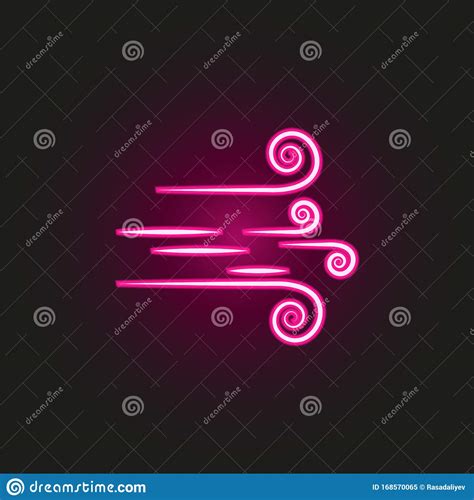 Wind Desert Neon Style Icon Simple Thin Line Outline Vector Of Desert Icons For Ui And Ux