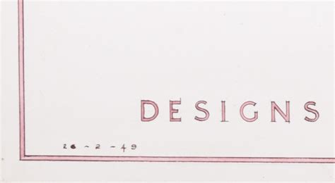 Mid Century Celtic Interlacing Motifs Watercolour Design By S Clapham