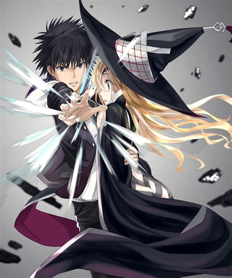 kamijou touma and othinus toaru majutsu no index and 1 more drawn by