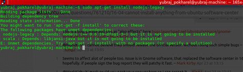 Unable To Install Using The Terminal Apt Get Install Command Ask Ubuntu