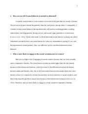 Chapter Assignment Variations In Sexual Behavior Docx How Can You Tell If Sexual