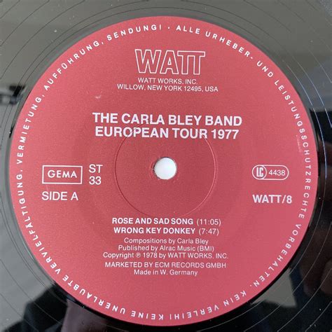 Yahoo オークション Lp The Carla Bley Band European Tour 1977