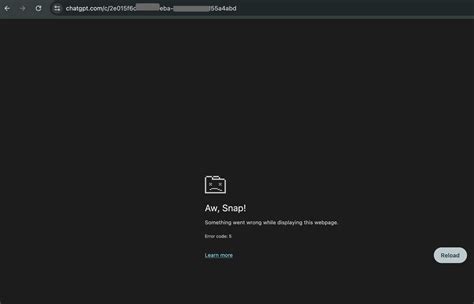 When A Session Is Too Large It Crashes The Browser Bugs Openai