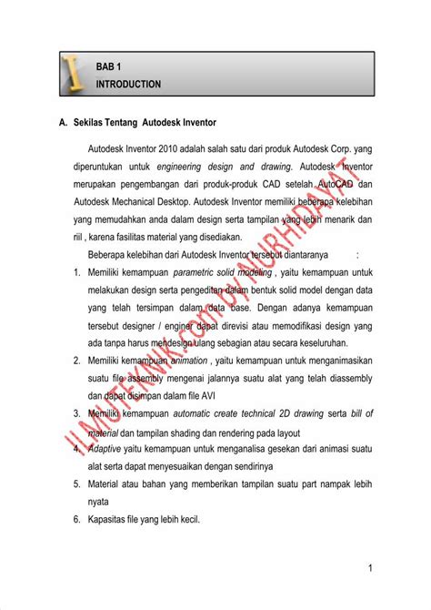Pdf Tutorial Autodesk Inventor Dokumen Tips