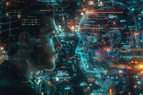 premium photo computer programmer using ai for data science and