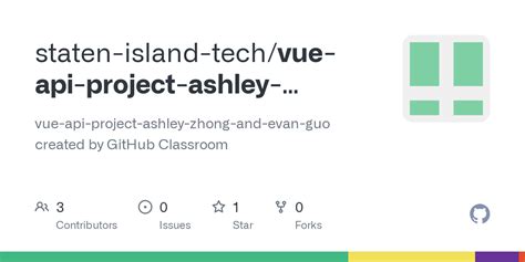 Github Staten Island Techvue Api Project Ashley Zhong And Evan Gao