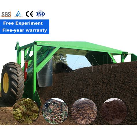 Lane Pull Type Compost Windrow Turner Organic Fertilizer Compost System