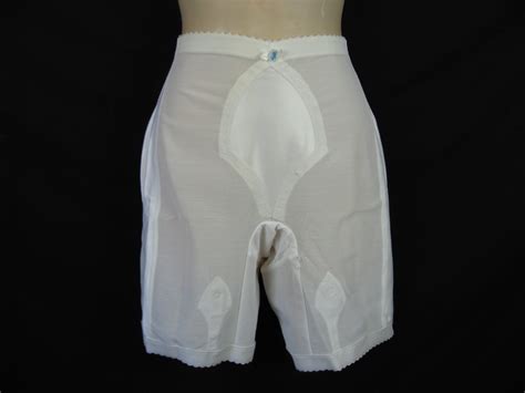 1970s White Pin Up Girdle With Garters Shape By Cricketcapers