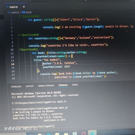 Day 7 Of 7 100daysofcodechallenge Typescript Task Completed Alveena Khan Posted On The Topic