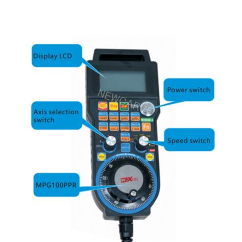 Xhc Newest Mach3 Wired Mpg Pendant Handwheel Cnc Controller For 46 Axis Engraving Machine