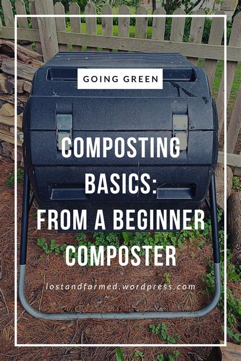 Composting Basics From A Beginner Composter Composter Compost Garden Planters Diy