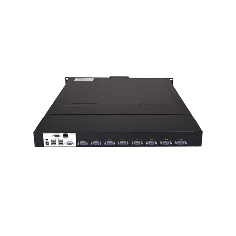 LCD KVM Switch Rackmount Inch USB VGA Ports Console