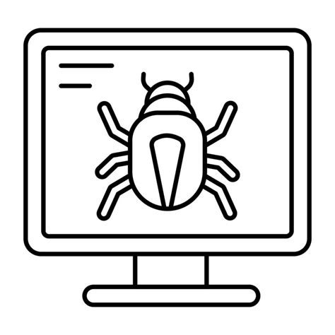 A Premium Download Icon Of Computer Bug Vector Art At Vecteezy