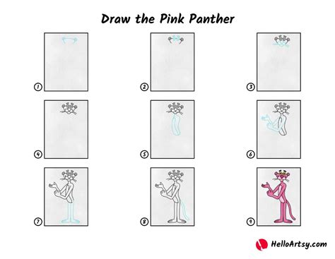 Panther Drawing Step By Step