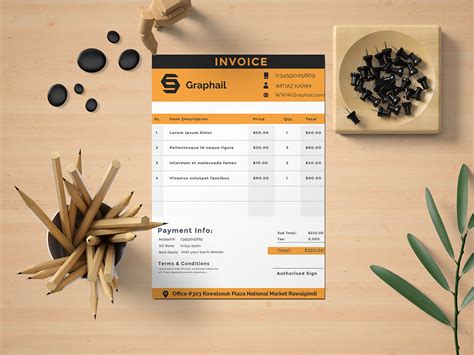 Invoice Design On Behance Invoice Design On Behance