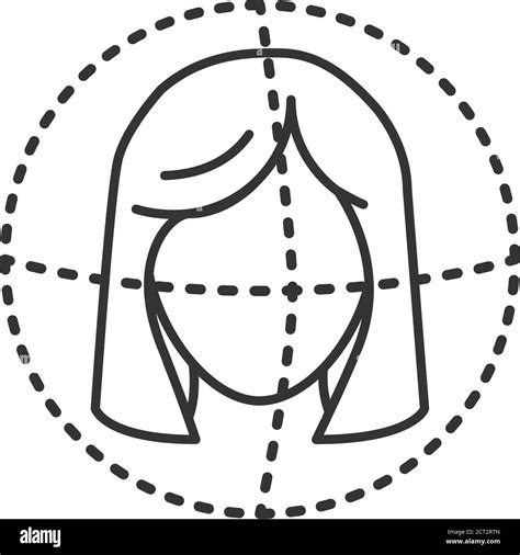 Identification Face Black Line Icon Id And Verifying Biometric Security Element Deep Face