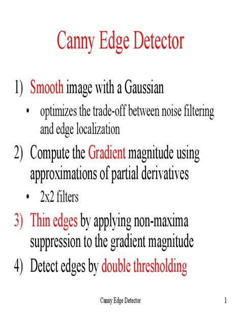 Canny Filter Signal Processing Computer Vision