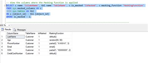 Dynamic Data Masking In SQL Server Samirbehara